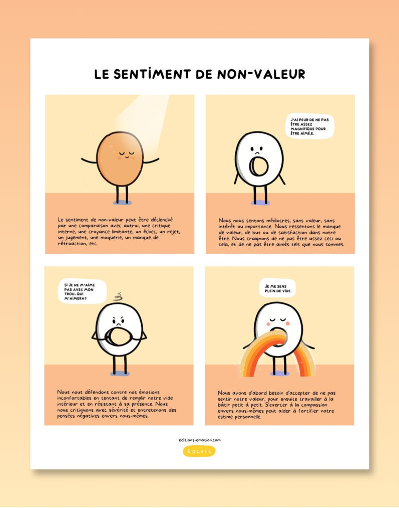 Les sentiment en BD - Non-valeur | Éditions Émotion – Les Éditions Émotion